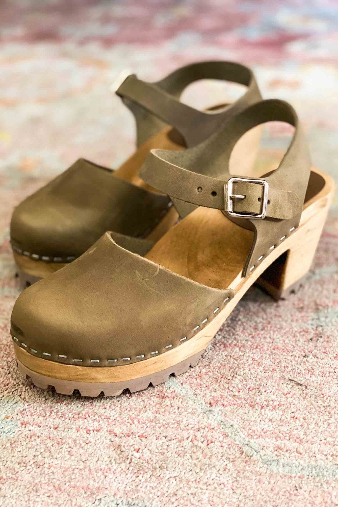 MIA Abba Clogs- Khaki - Shoes - Terra Cotta Gorge Co.